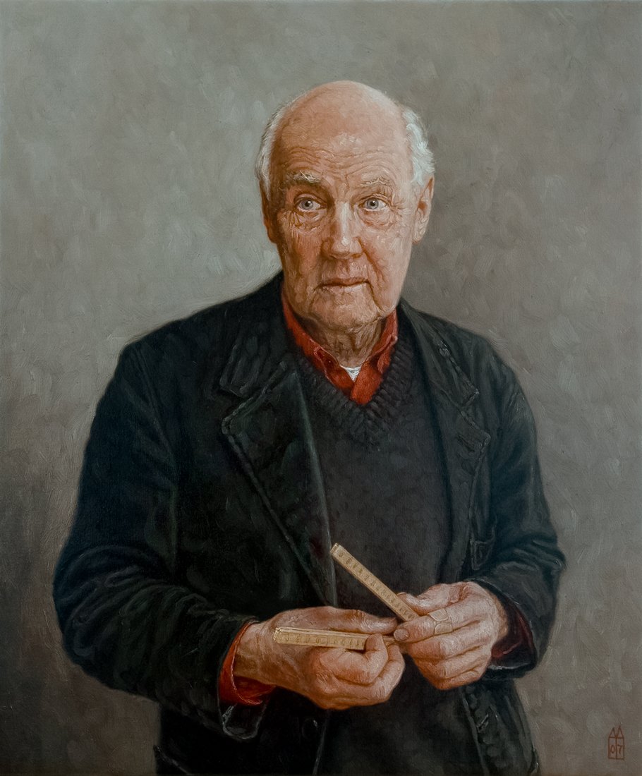 Portret man, schilderij, mannenportret, officiële portretten, zakelijk ...
