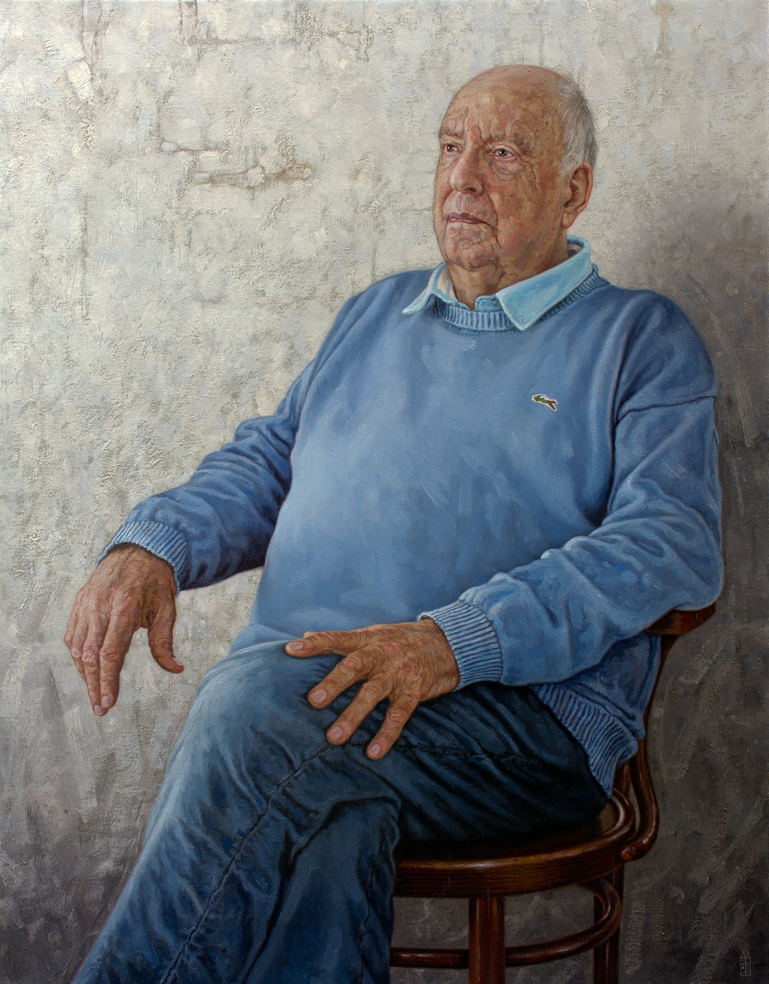 Portret man, schilderij, mannenportret, officiële portretten, zakelijk ...